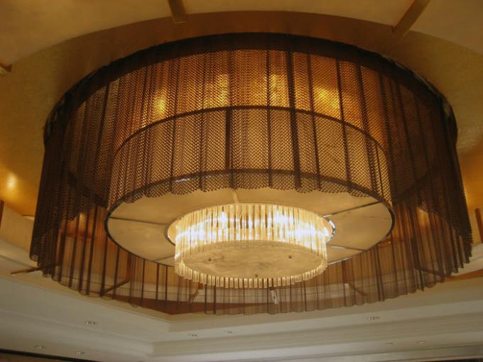 Luxury Metal Coil Drapery For Ceiling Decoration