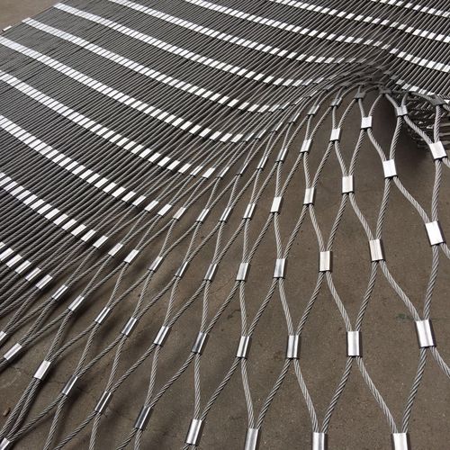 Flexible X-Tend avairy mesh,stainless steel wire rope mesh for zoo ...