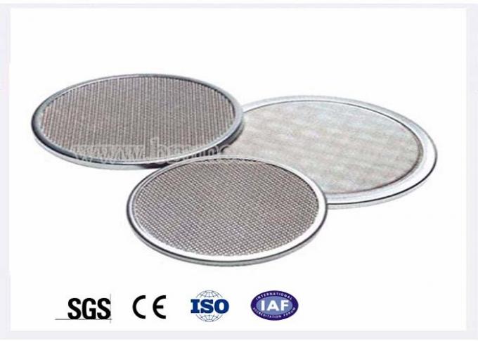 60 Micron Filter Mesh Screen / Screen Filter Disc For PP PE Plastic Recycle